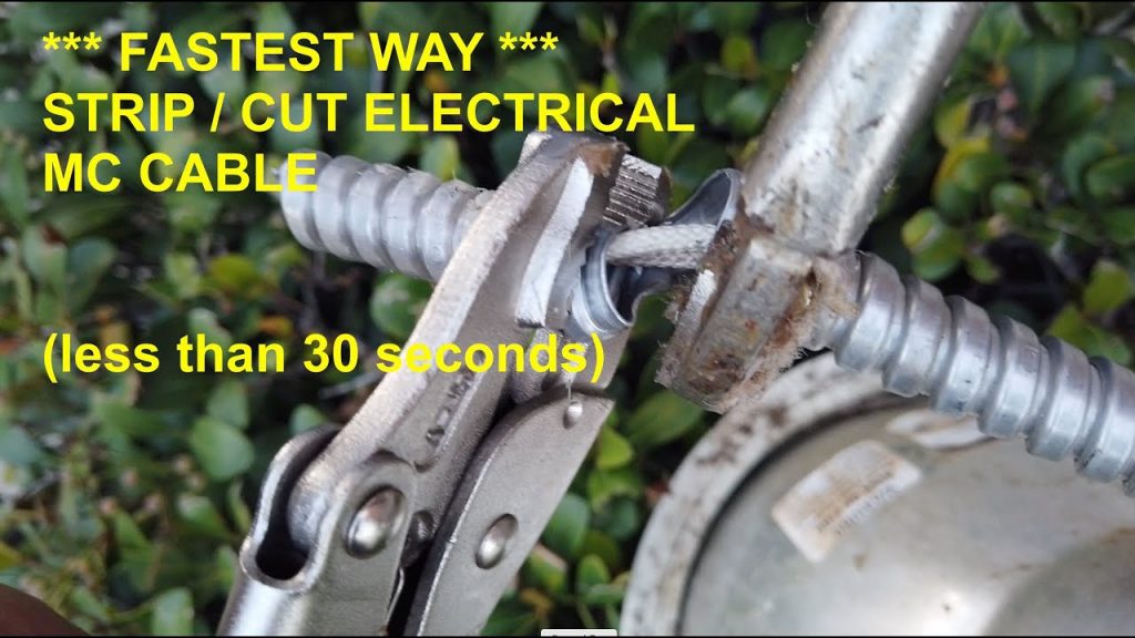 Remove Metal Cable from Electrical MC in Less Time